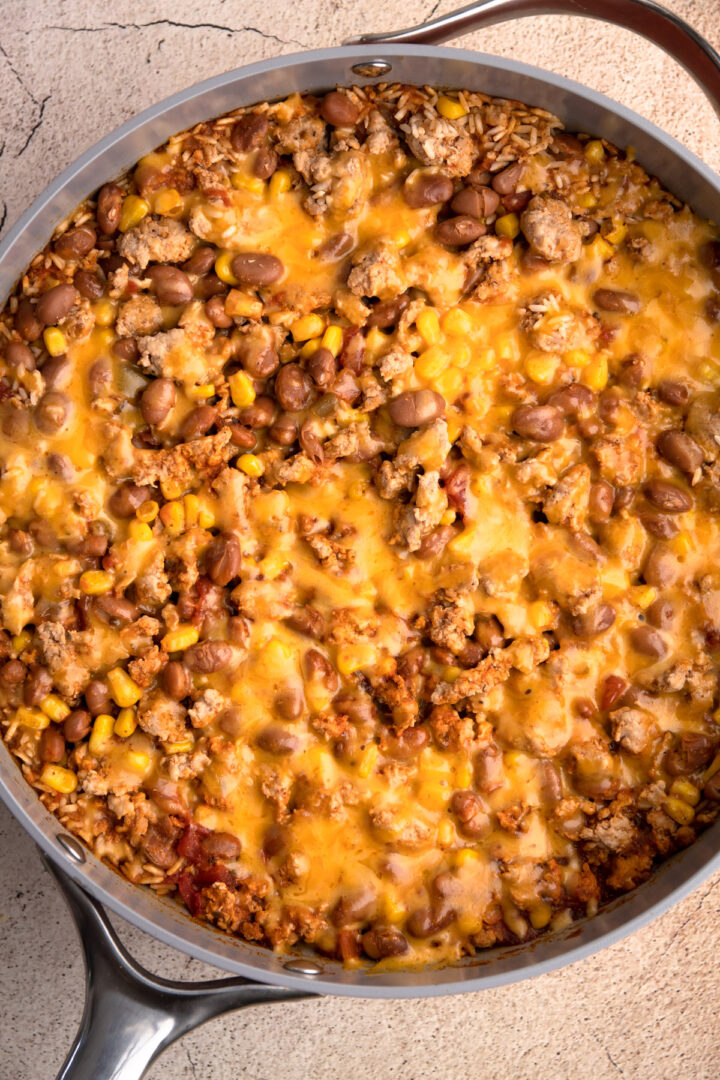 Turkey Taco Rice Skillet - Everyday Family Eats