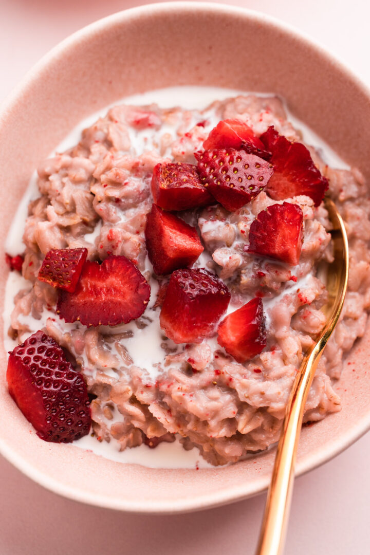 Strawberry Oatmeal - Everyday Family Eats