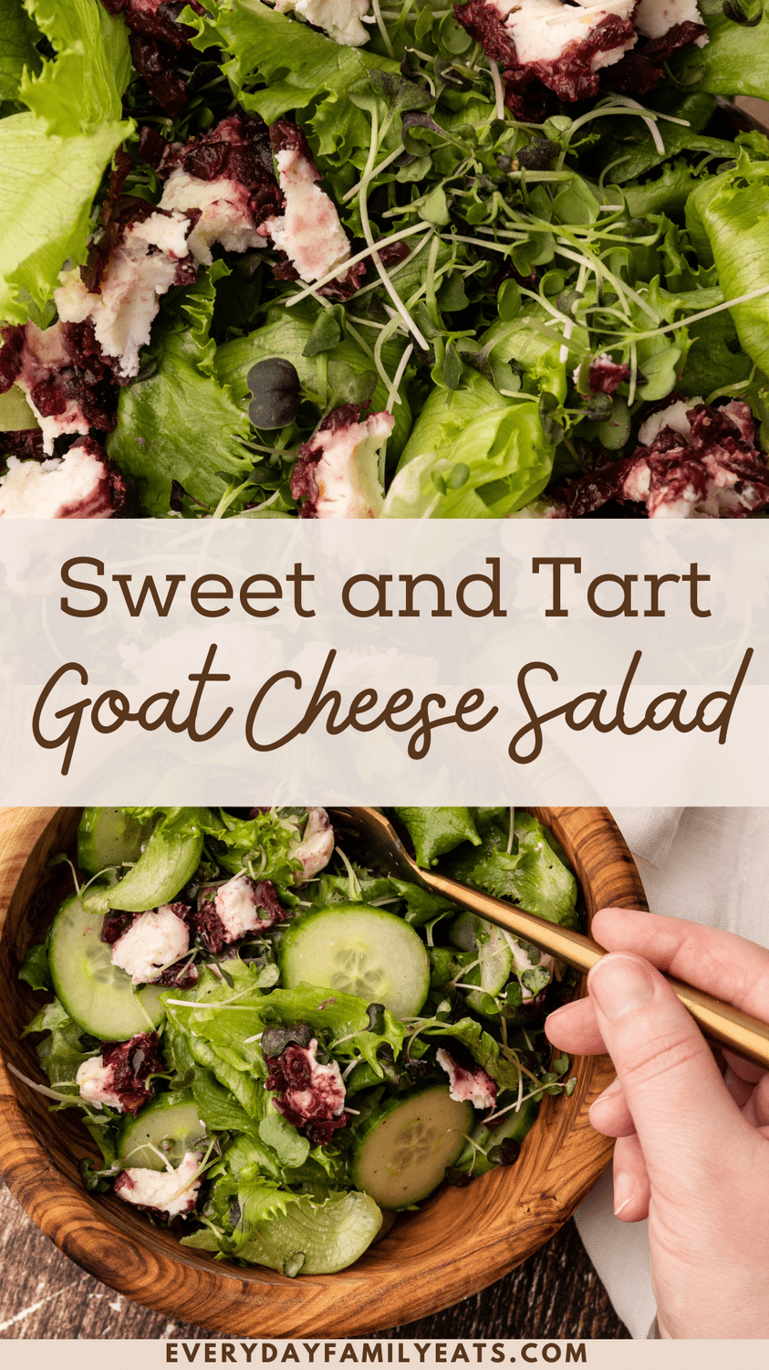 John's Goat Cheese Salad - Everyday Family Eats