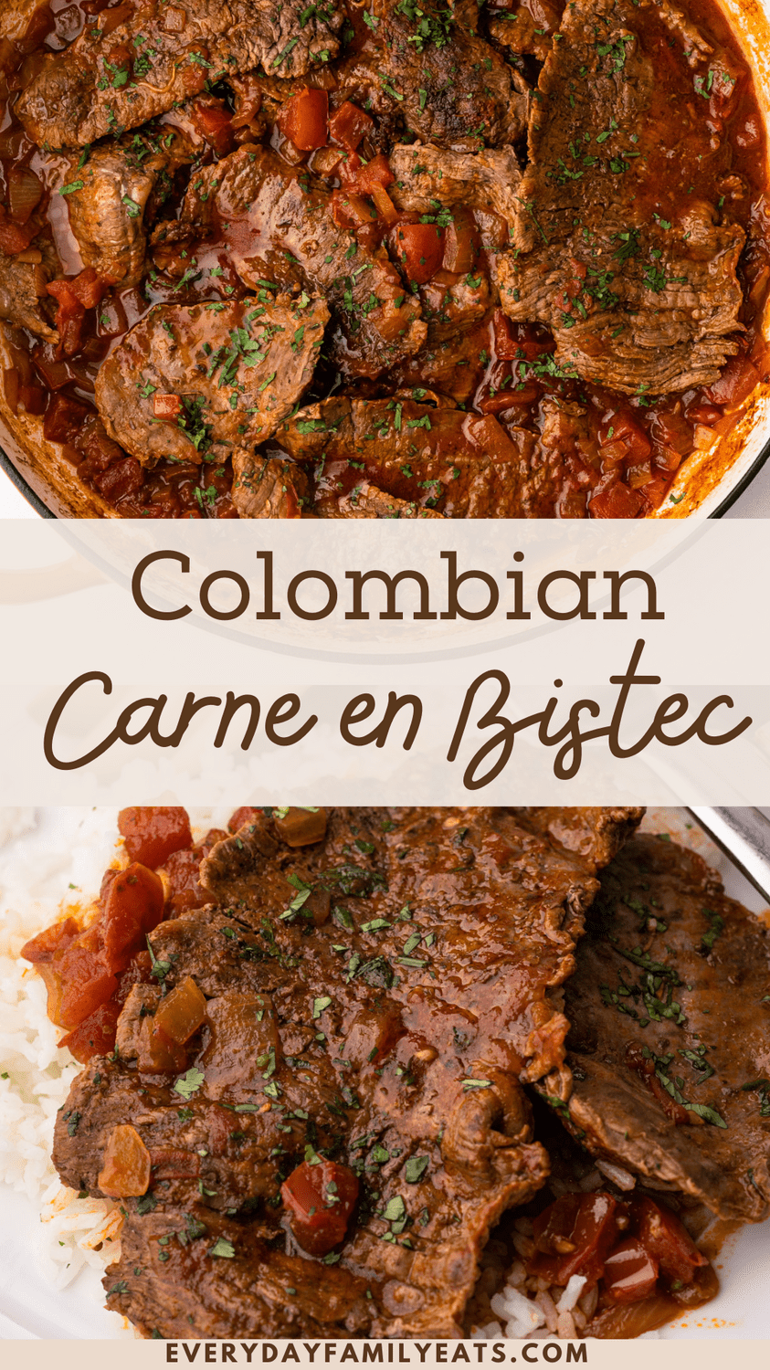 Carne en Bistec (Colombian Steak with Tomatoes and Onions) - Everyday ...