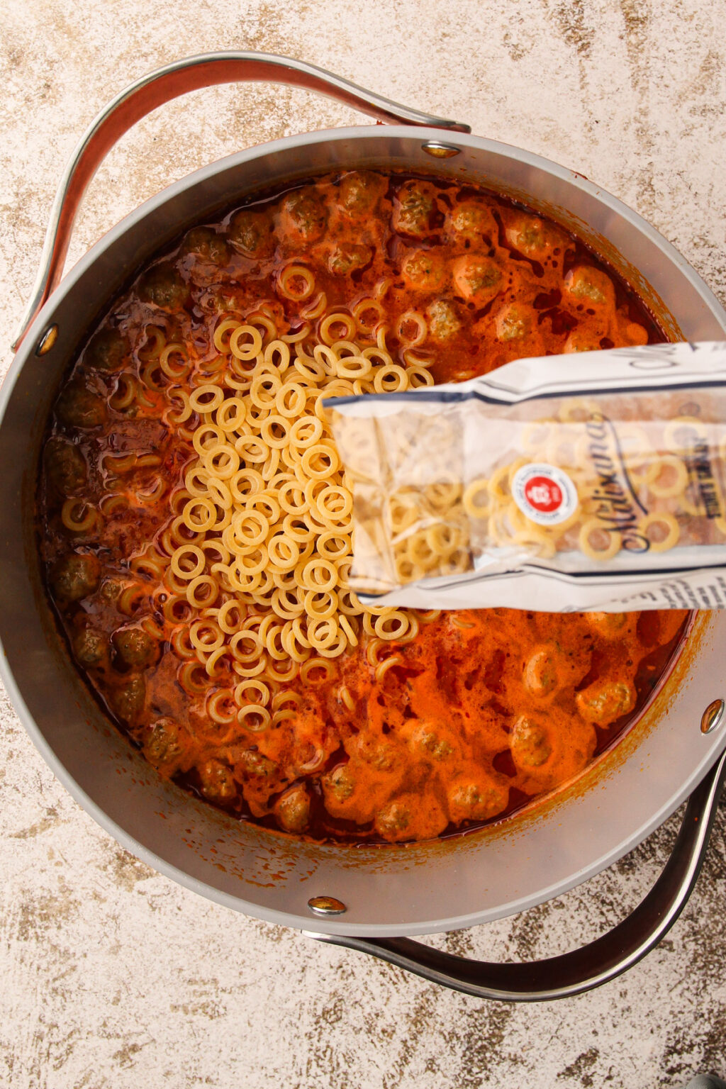 Easy Homemade Spaghetti O's with Meatballs - Everyday Family Eats