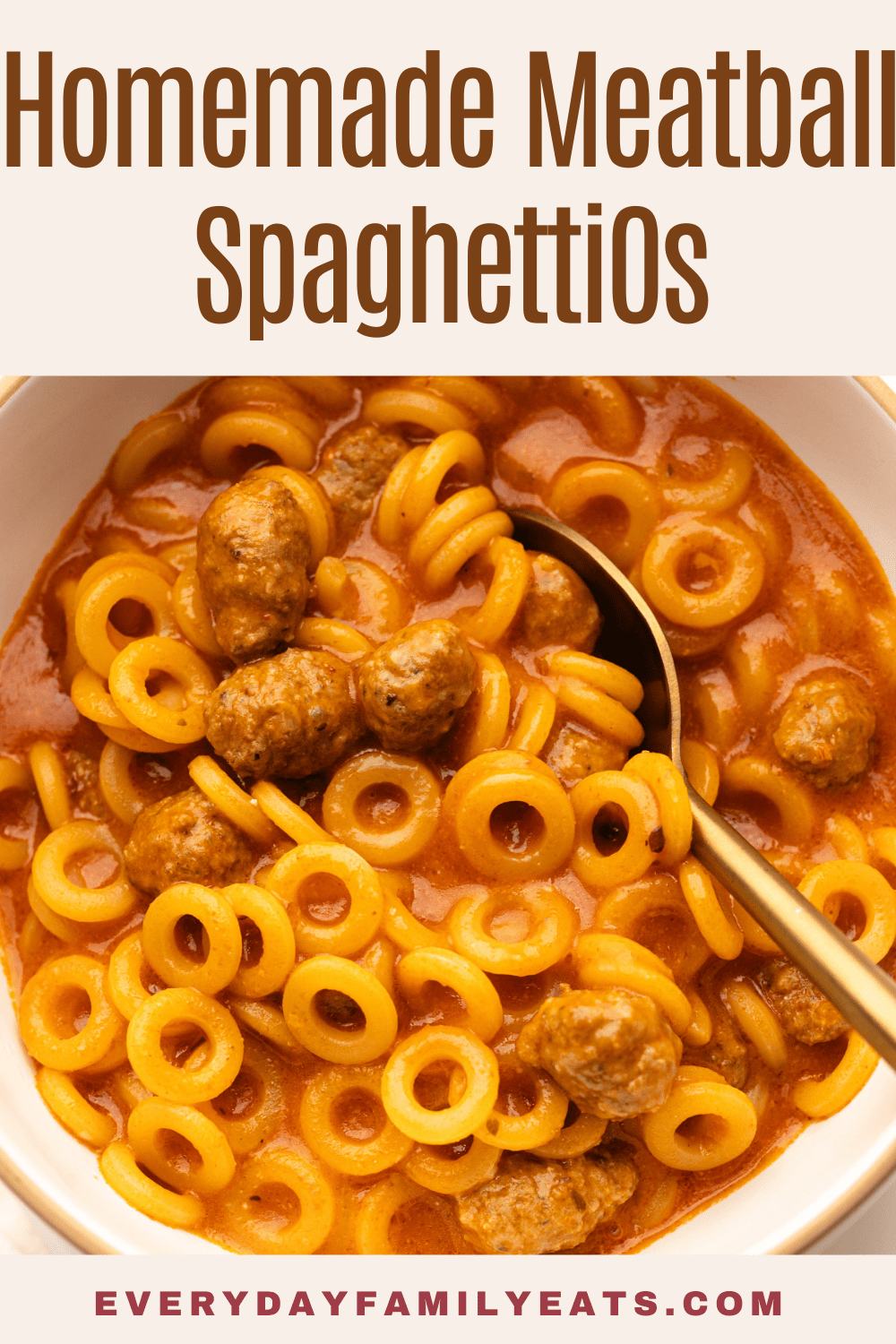 Easy Homemade Spaghetti O's with Meatballs - Everyday Family Eats