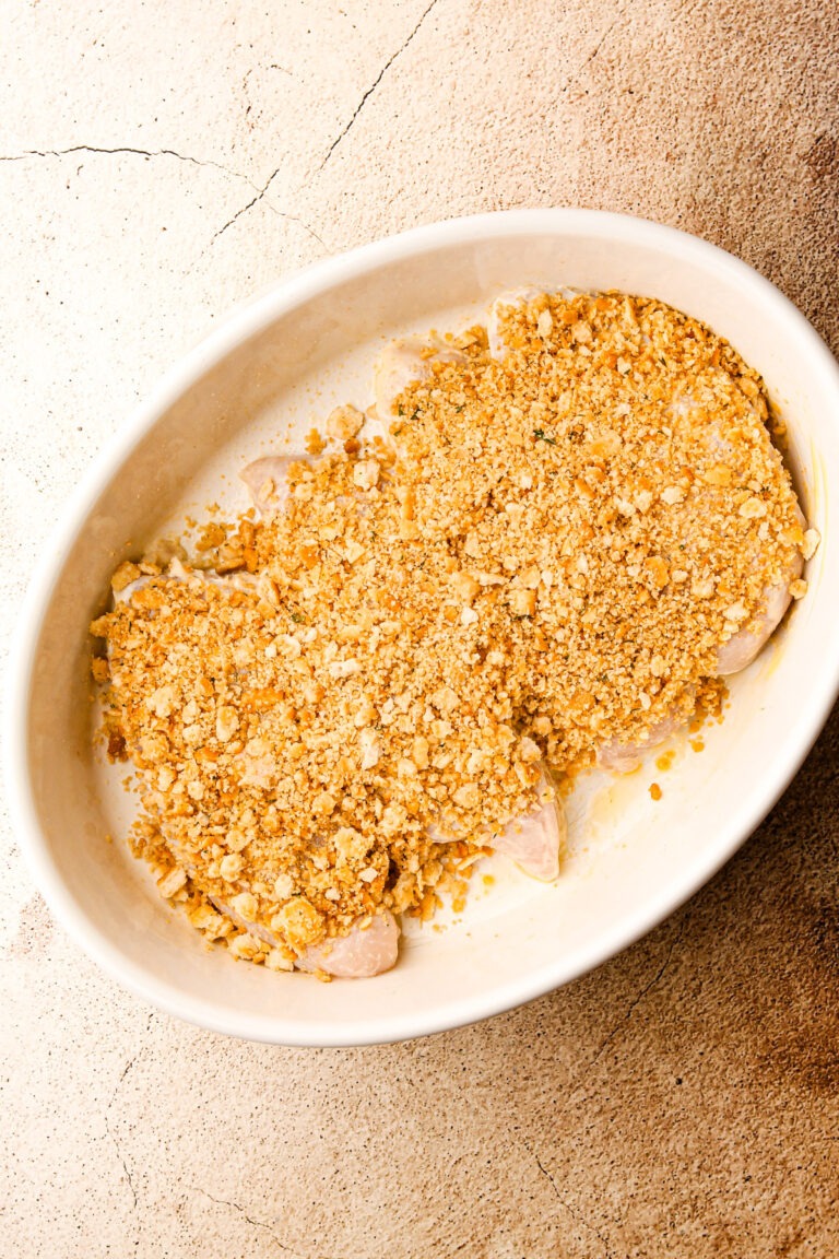 Baked Ritz Cracker Chicken - Everyday Family Eats