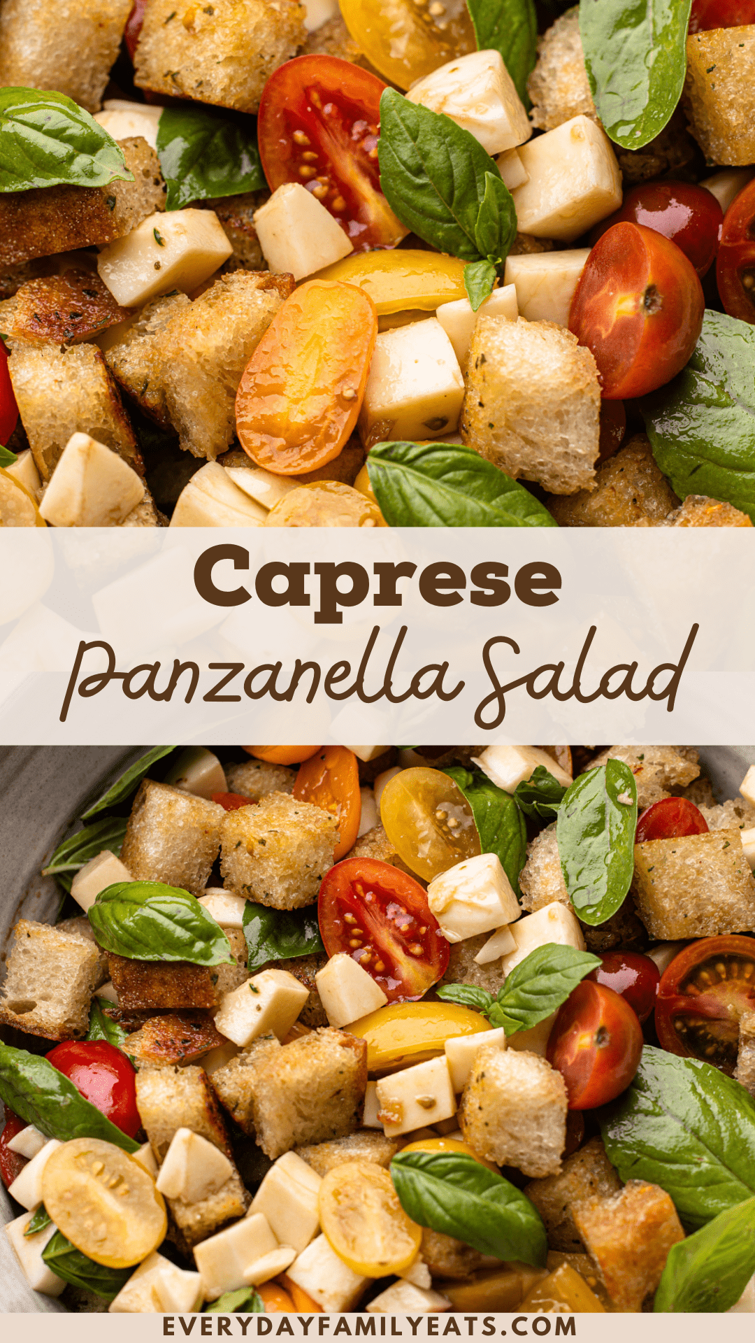 Caprese Panzanella - Everyday Family Eats