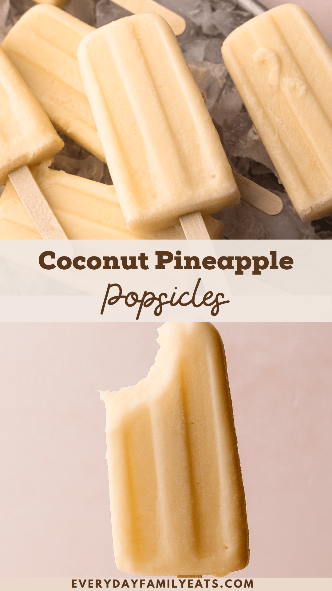 Coconut Pineapple Popsicles - Everyday Family Eats