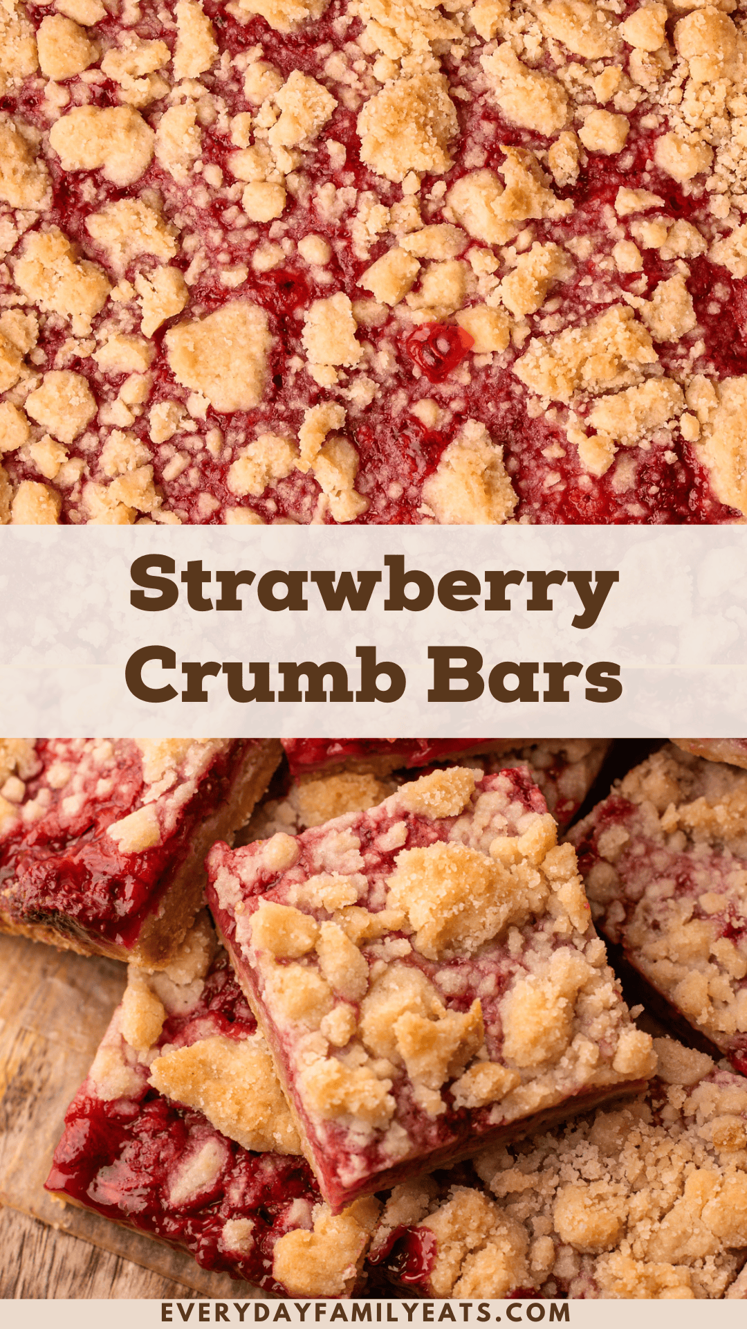 Strawberry Crumb Bars - Everyday Family Eats